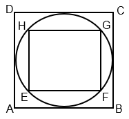 In the given figure, a square is inscribed in a circle of diameter d ...