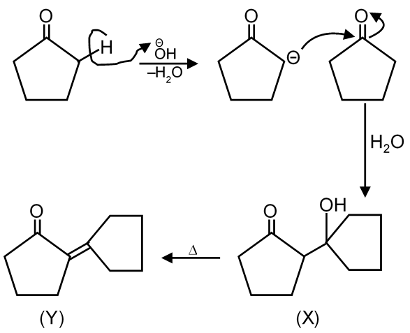 Consider the above reaction, the product 'X' and 'Y' respectively are