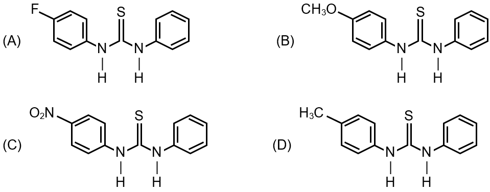 The increasing order of the pKb of the following compound is