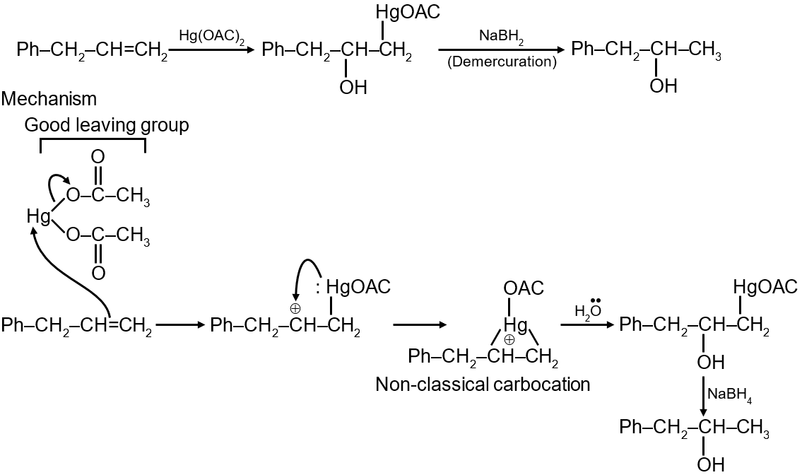 on mercuration demercuration produces the major product