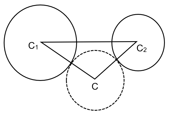 Two circles neither intersect nor touch each other. Then the locus of ...
