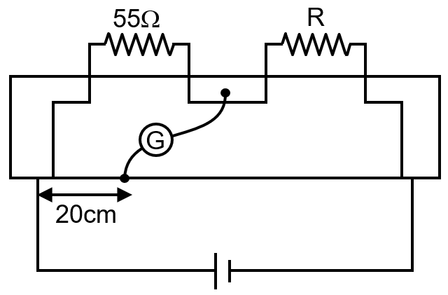 Shown in the figure given below is a meter-bridge set up with null ...