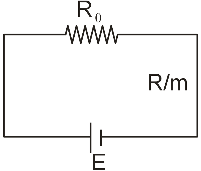 In the circuit shown identical resistors R are connected in parallel (n ...